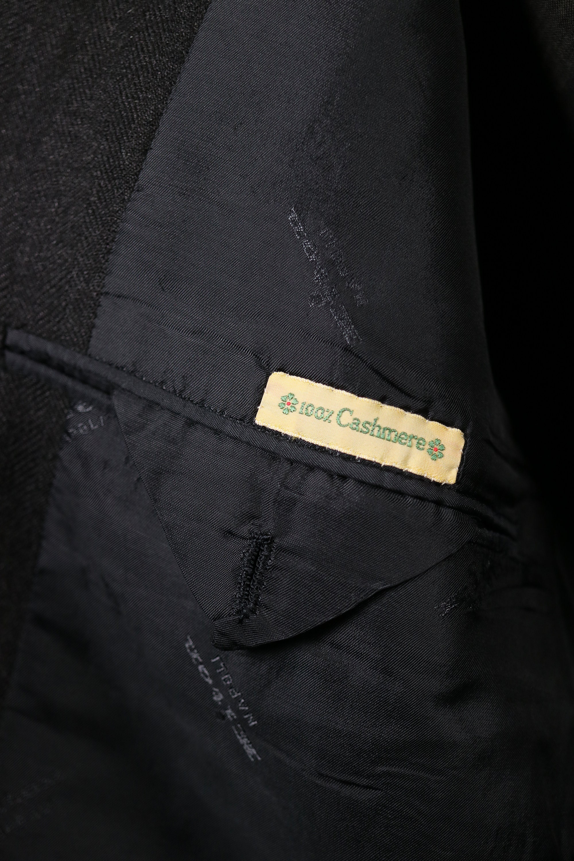 Vintage KITON Black Cashmere Blazer Größe 56 - Etsy.de