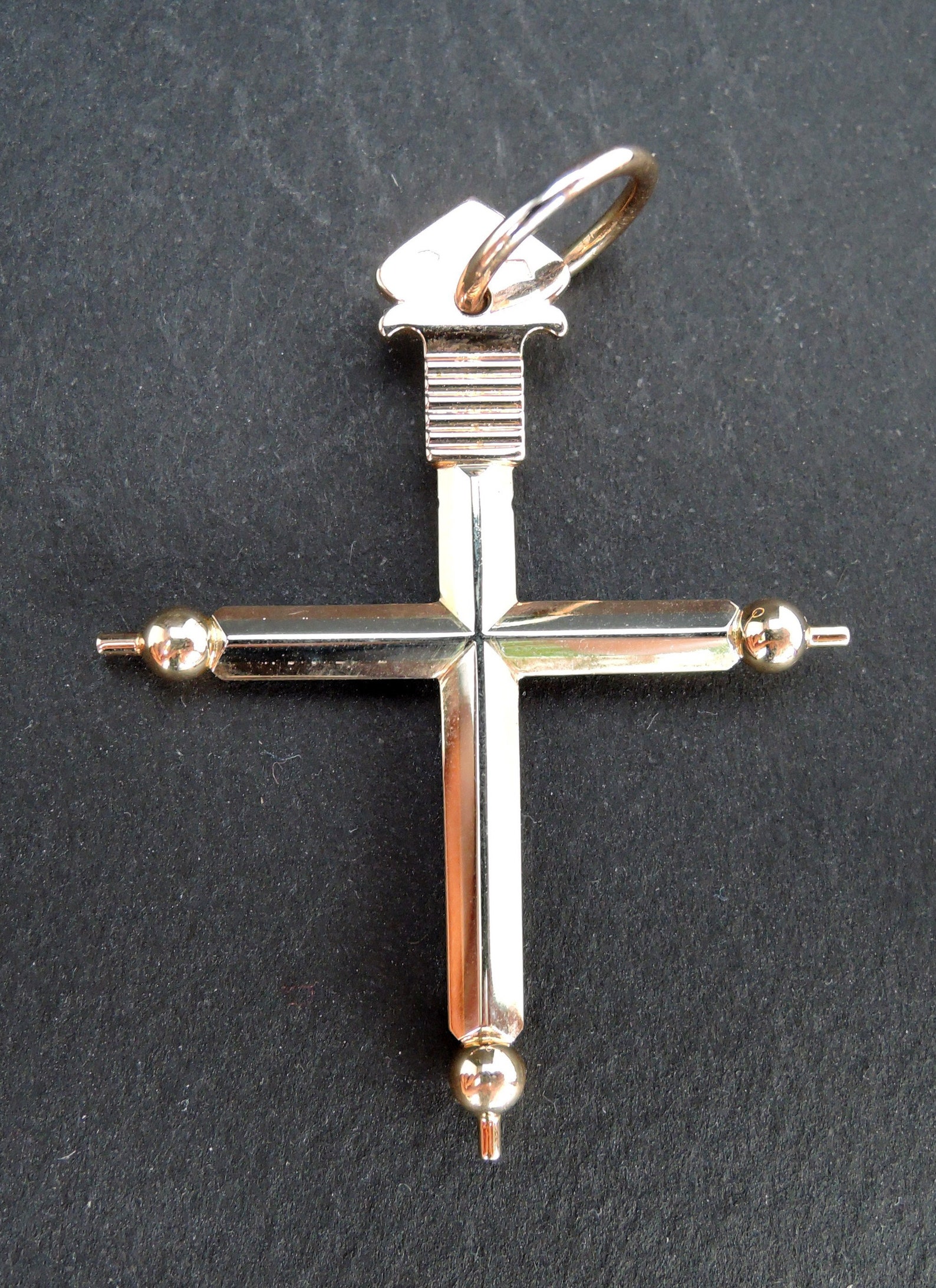 Beautiful Antiquefrench Cross in 18K Pink Gold - Etsy