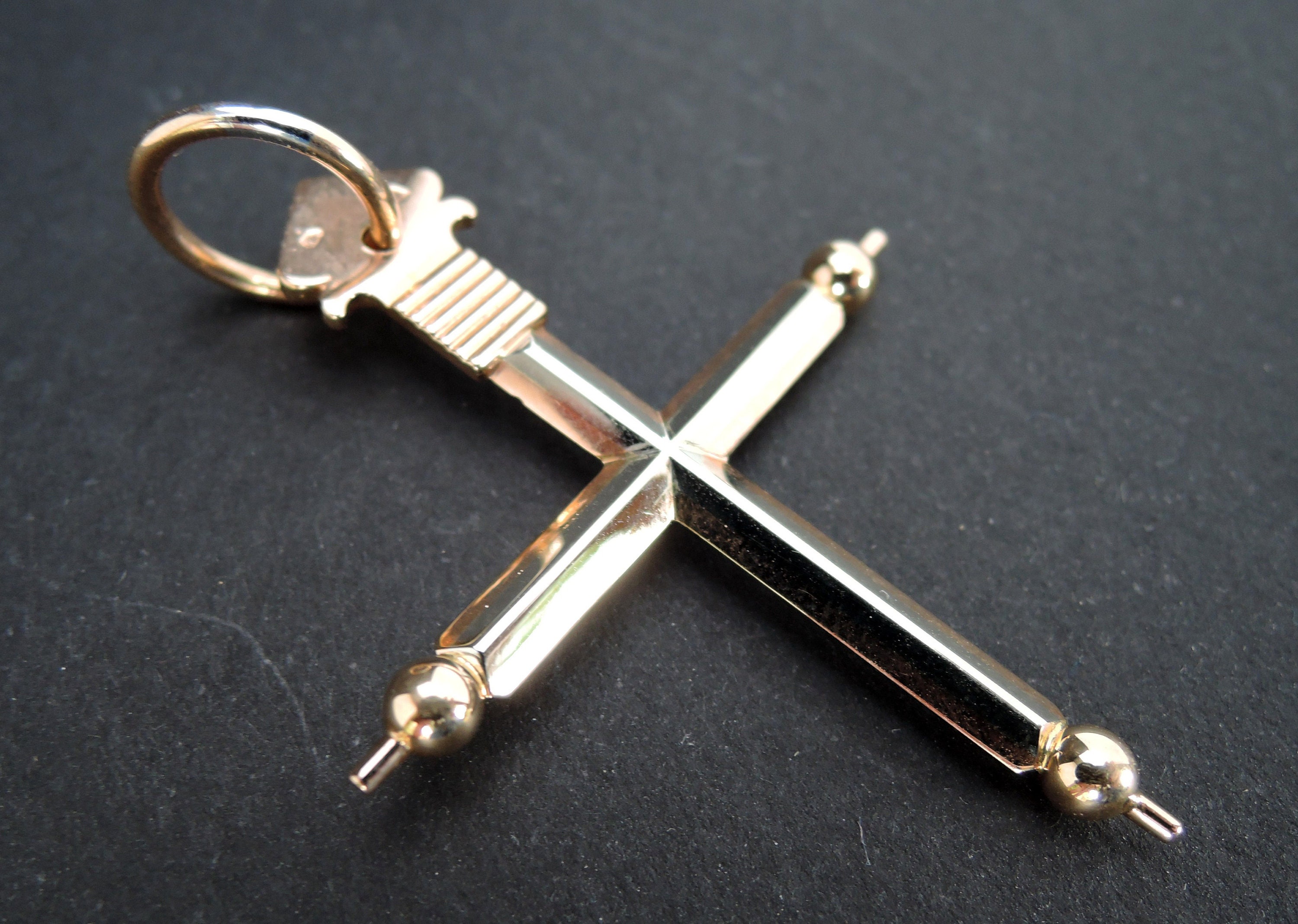 Beautiful Antiquefrench Cross in 18K Pink Gold - Etsy