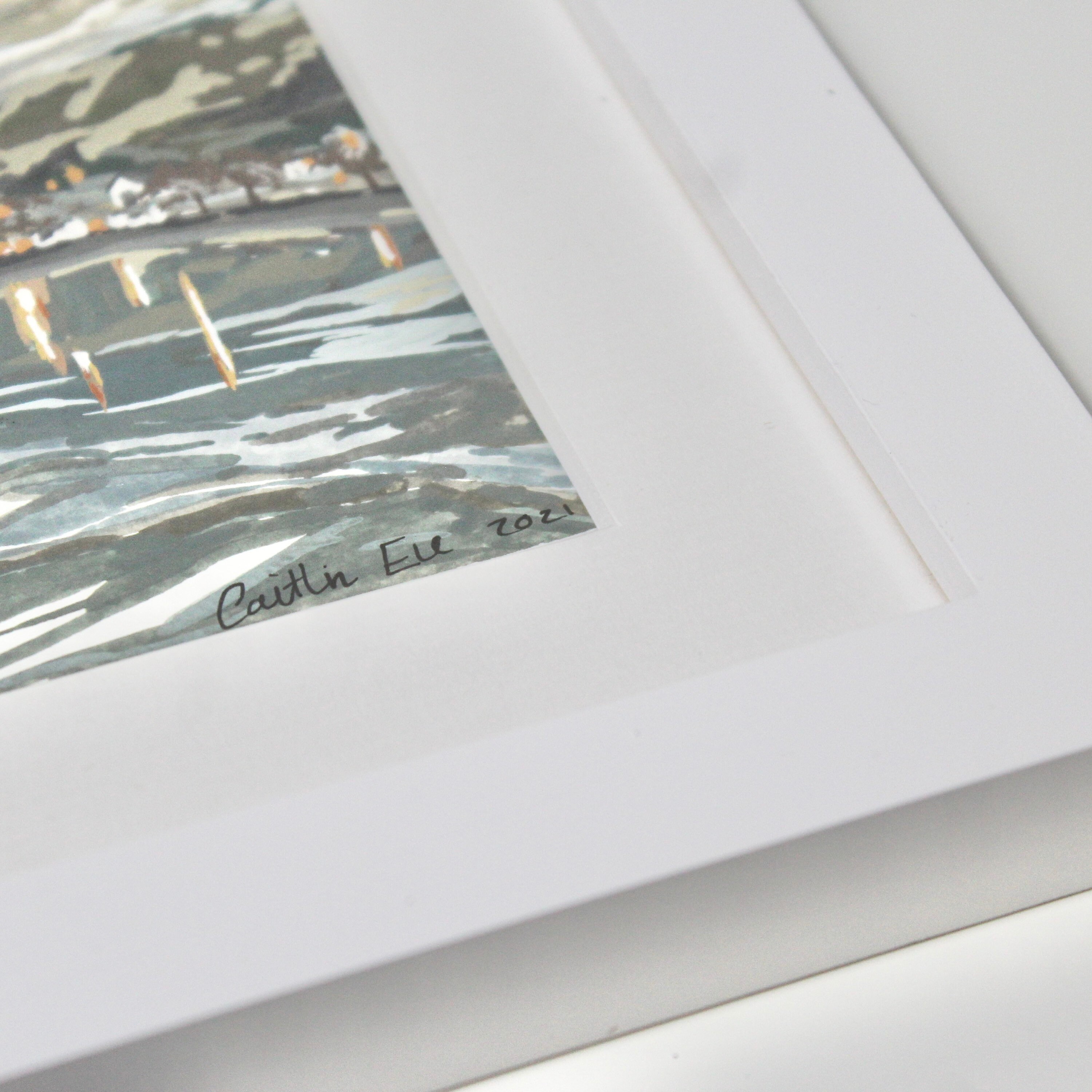 Mumbles original painting. Swansea South Wales. - Etsy.de