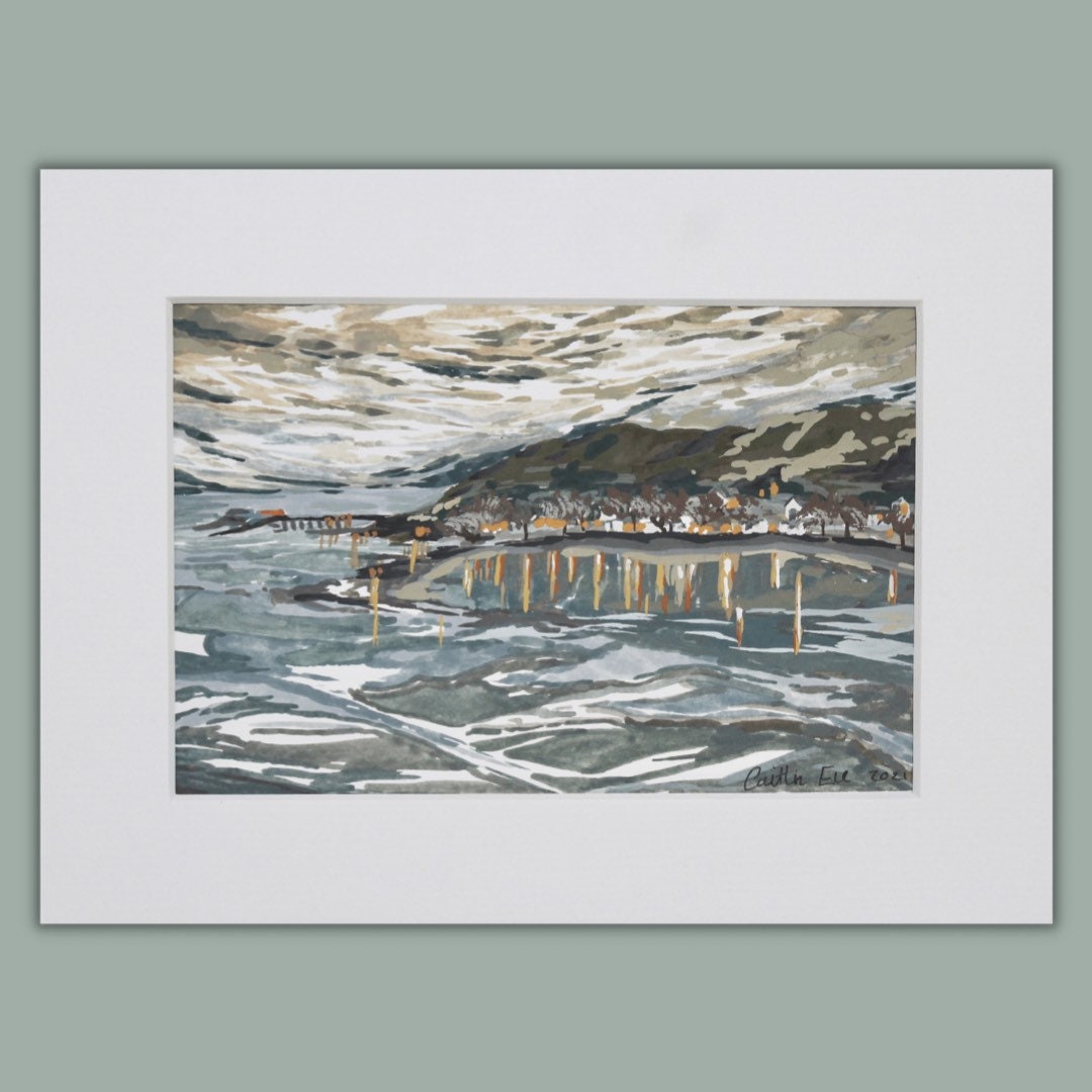 Mumbles original painting. Swansea South Wales. - Etsy.de
