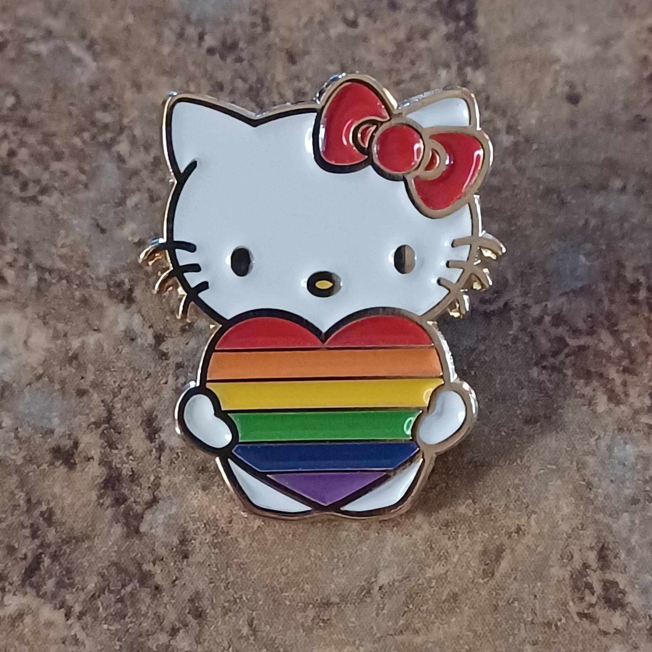Hello Kitty Pride Flag Pins - Etsy