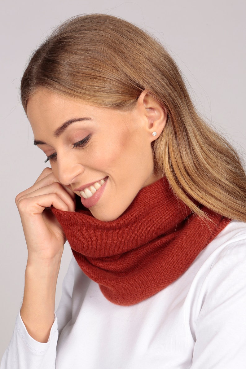 Cashmere Snood Neck Warmer Etsy