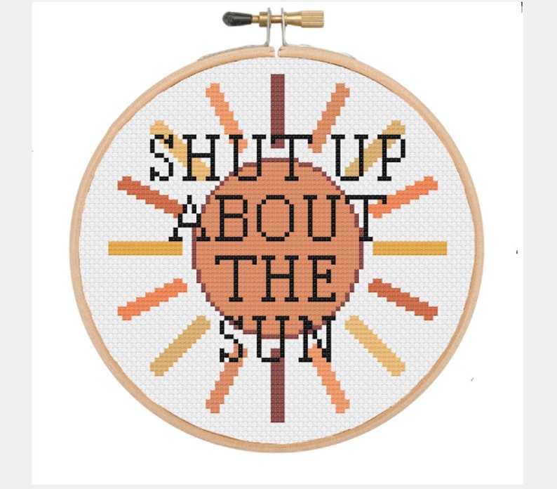 6 Inch Cross Stitch Pattern the Office Gabe Lewis "shut up About the ...