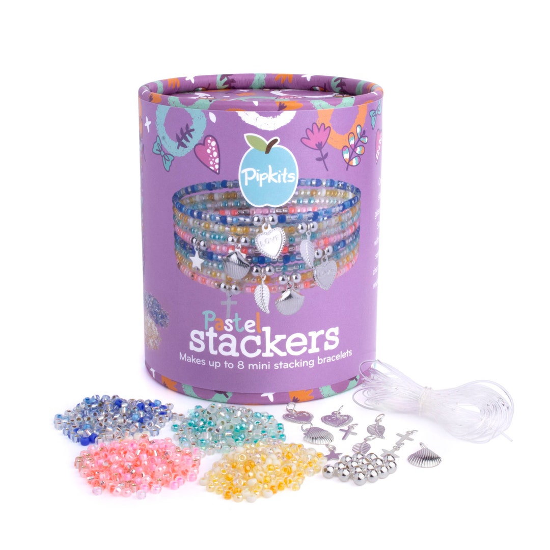 Pastel Stackers - Mini Stacking Bracelet Kit for Kids, for Birthdays ...
