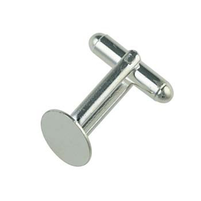 Cuff Link Blanks With an 11/13mm Pad, Set Your Own Stone or Cabochon ...