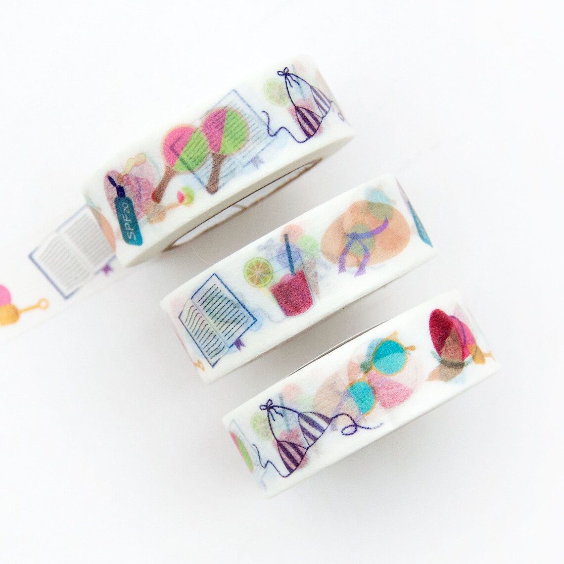 Nastro Washi Beach Necessities 15mmx10m - Necessary Things for a Day at ...