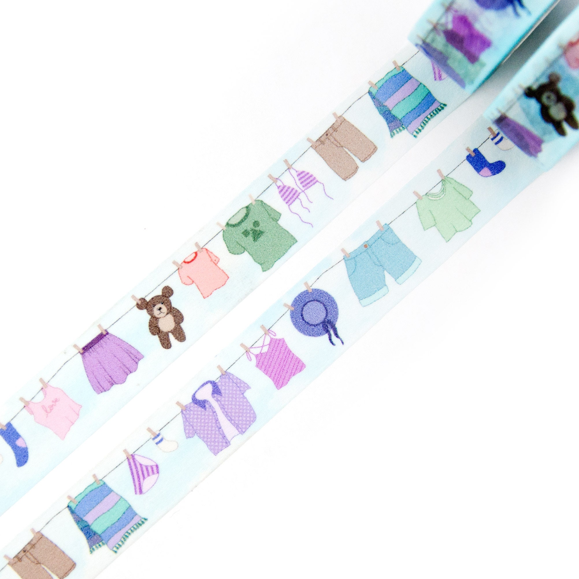 Laundry Line Washi Tape 15mmx10m Summer Laundry Day | Etsy