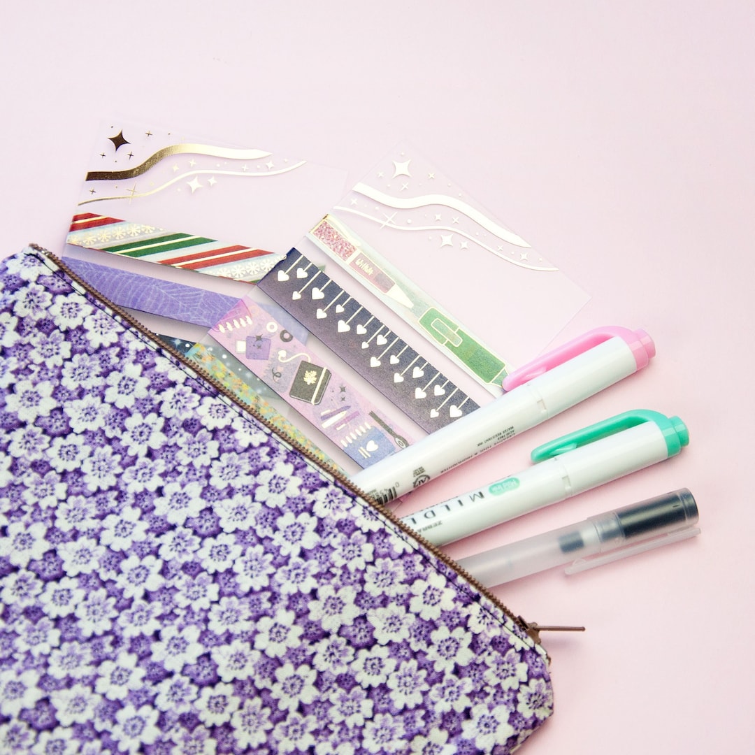 Washi Card With Gold Foil Rainbow Print - Washi Sample Card - Rainbow ...