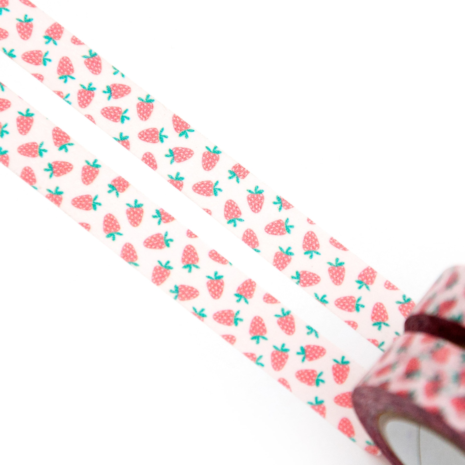 Tiny Strawberries 10mm X 10m Washi Tape - Summer Fruits - Cute Red ...