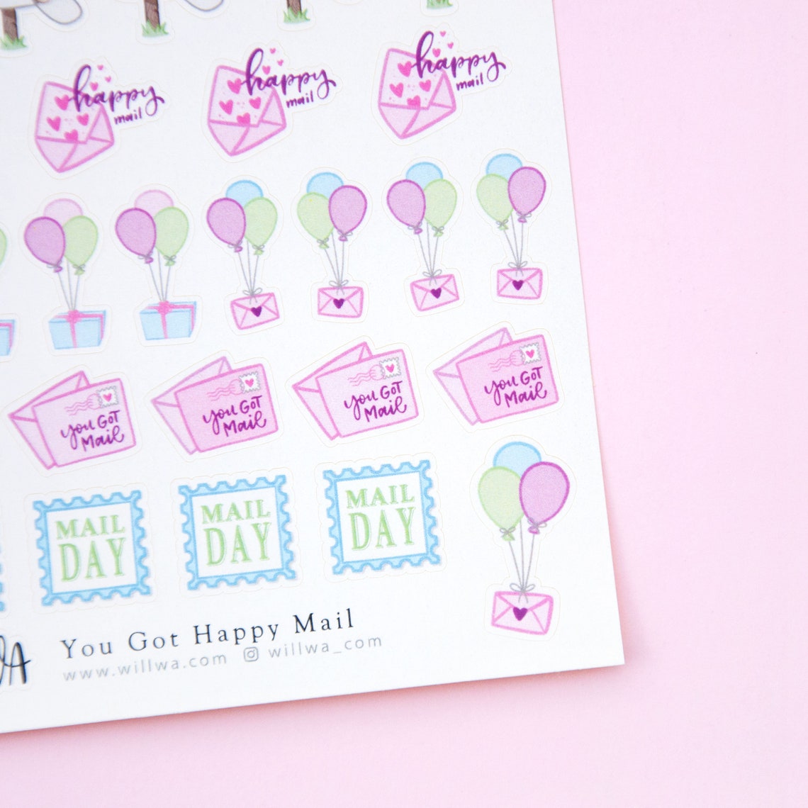 You Got Happy Mail Deco Stickers Cute Happy Mail Sticker | Etsy