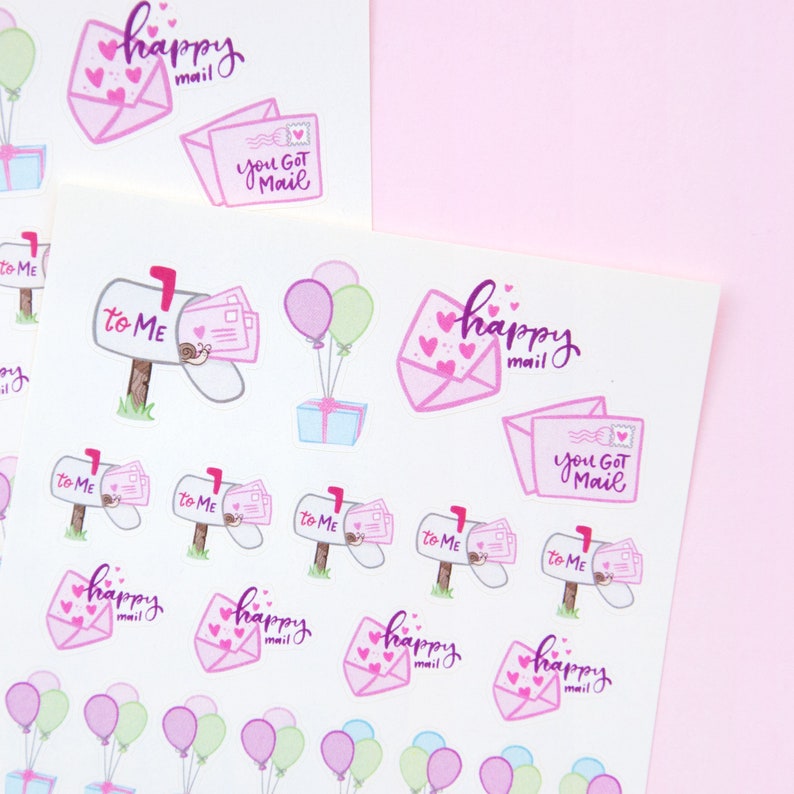 You Got Happy Mail Deco Stickers Cute Happy Mail Sticker | Etsy