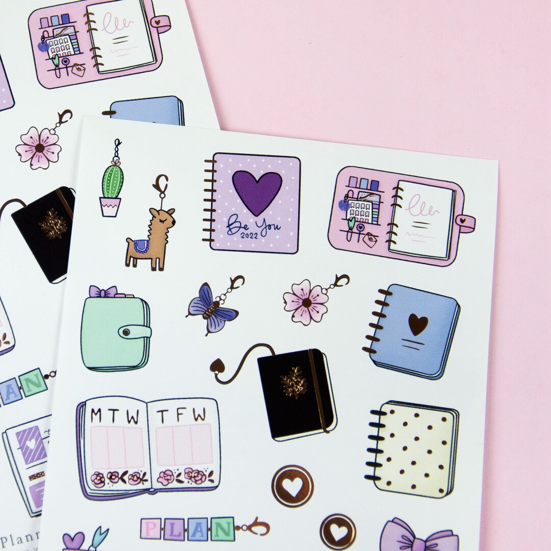 Planners & Journals Deco Stickers Gold Foil - Planner Girl Sticker ...