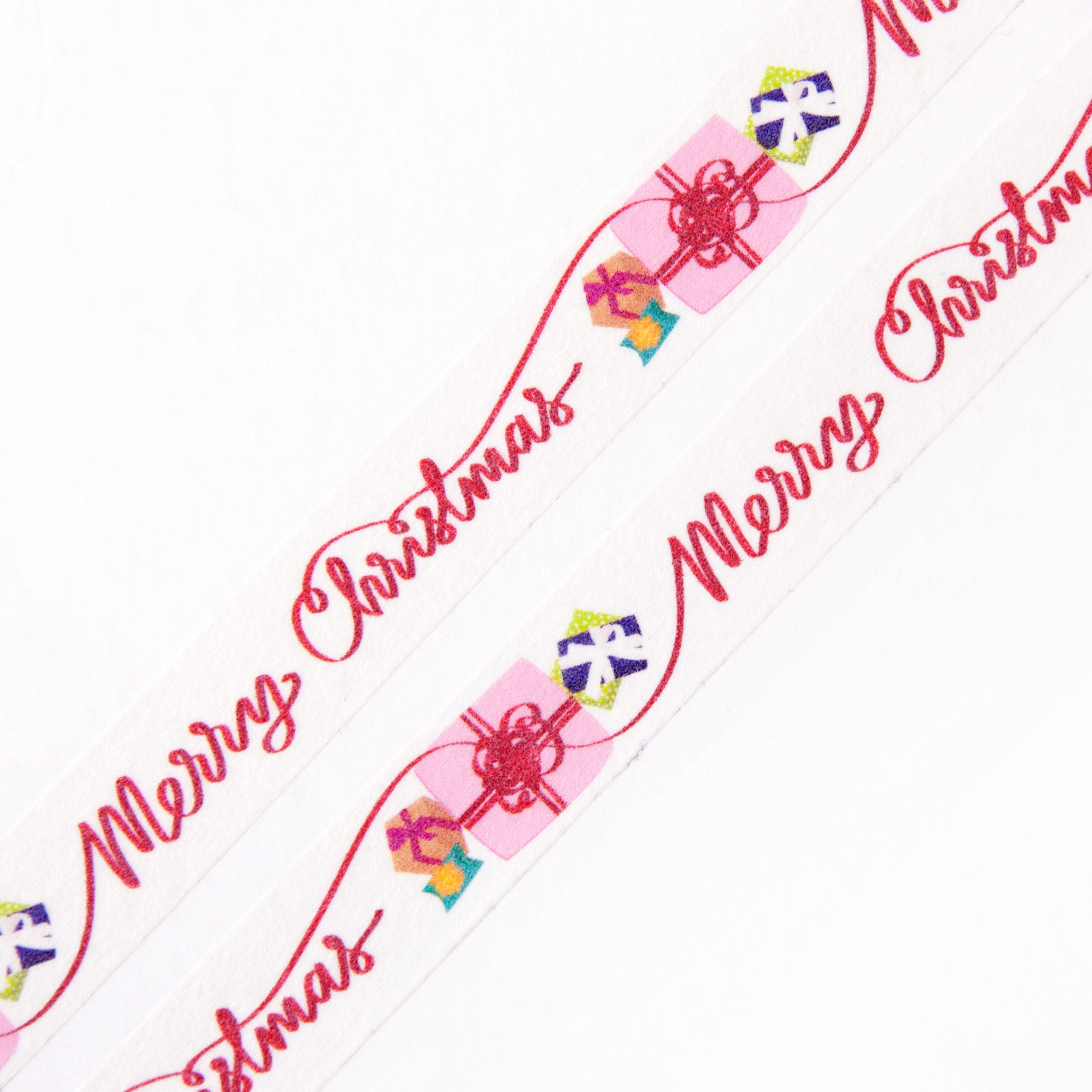 Merry Christmas Washi Tape 15mmx10m Gifts With Red Ribbon - Etsy