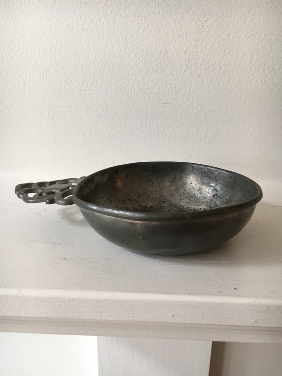 Primitive Pewter Porringer | Etsy