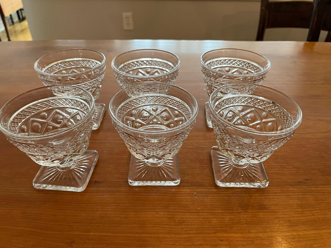 6 Sorbet/fruit Cup Vintage Imperial Glass - Etsy