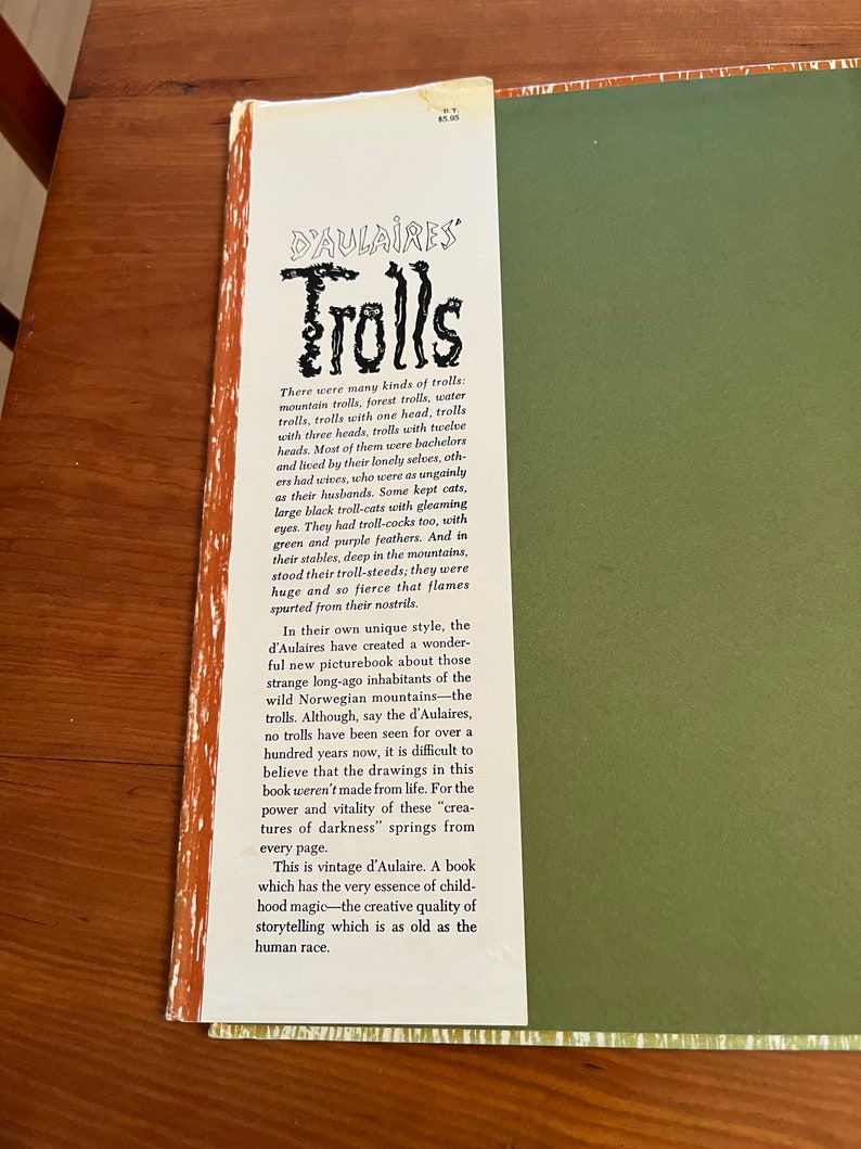 Troll Book by Daulaires - Etsy