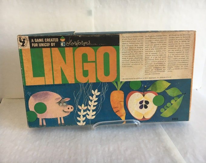 A Vintage UNICEF Lingo Board Game - Etsy