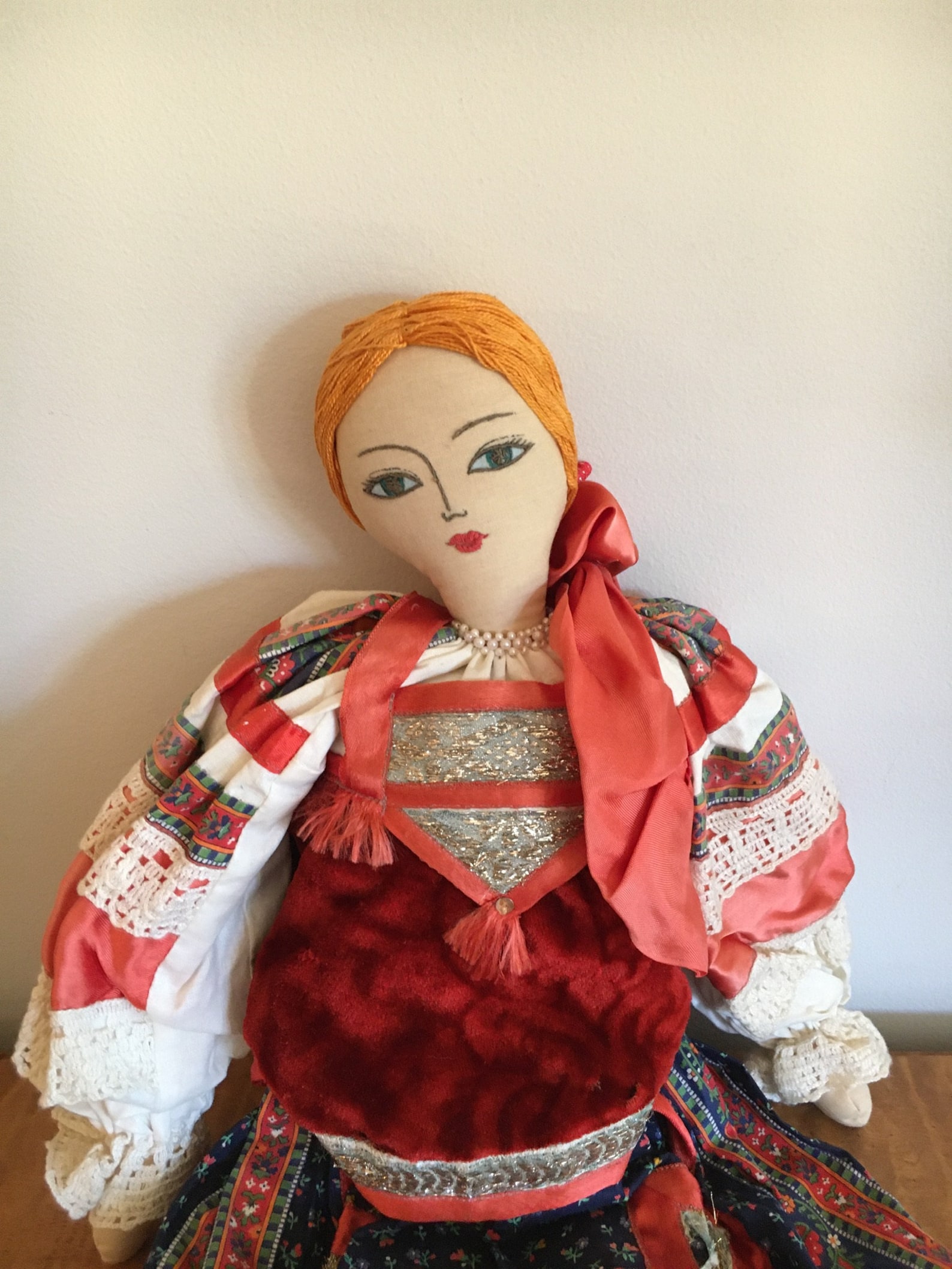 Pair of Handmade Russian Folk Dolls 26 Tall - Etsy.de