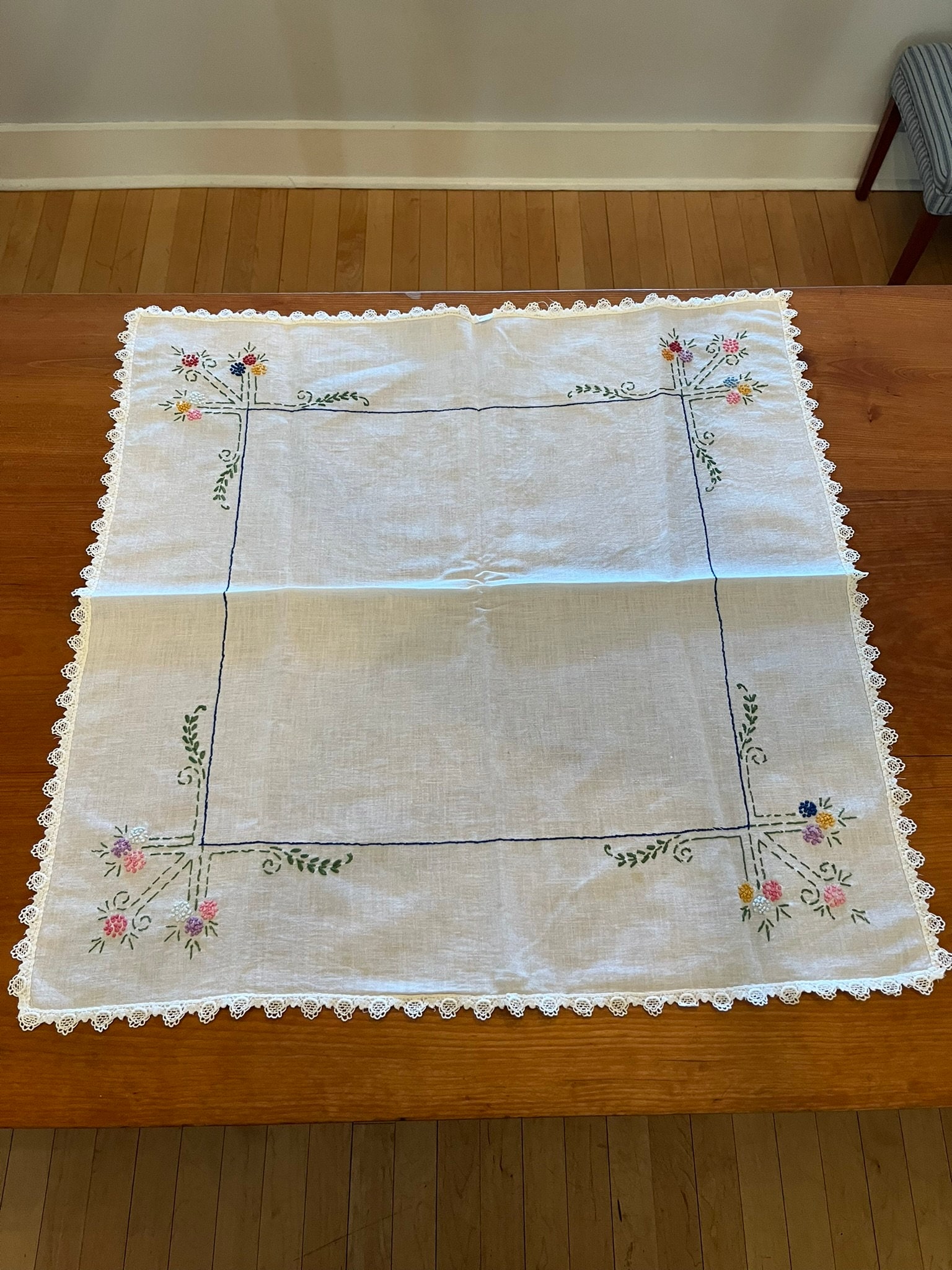 Embroidered Cloth 27” - Etsy