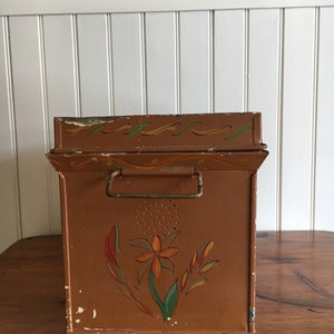Large Primative Tin Bread or Cake Box - Etsy