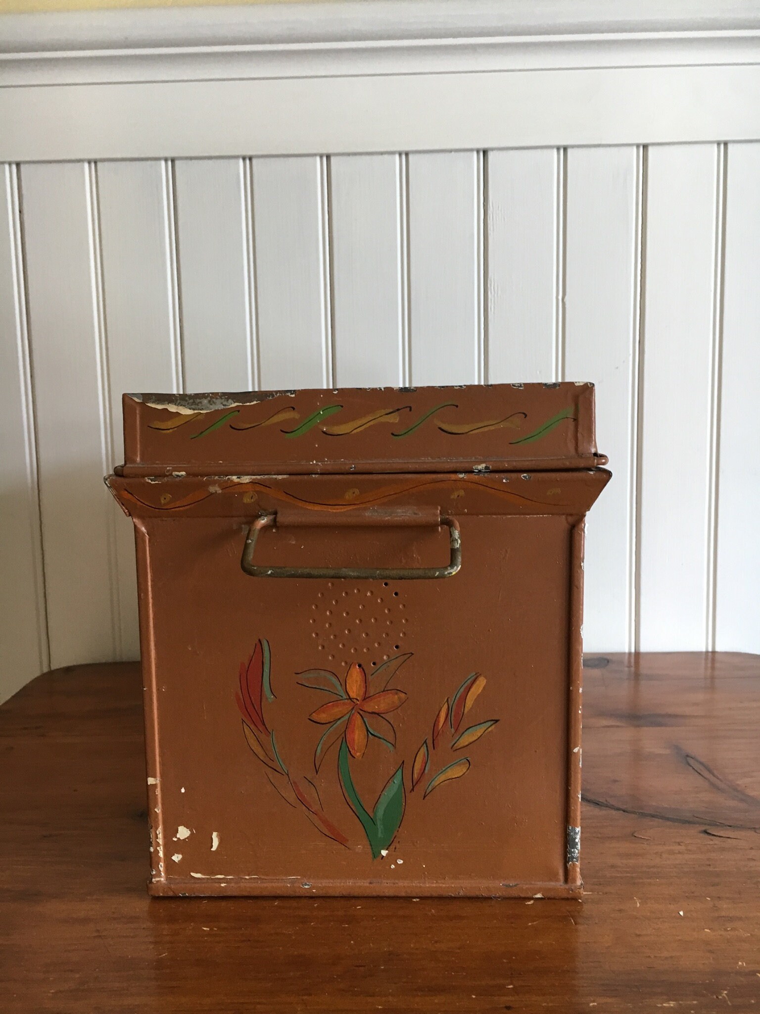 Large Primative Tin Bread or Cake Box - Etsy