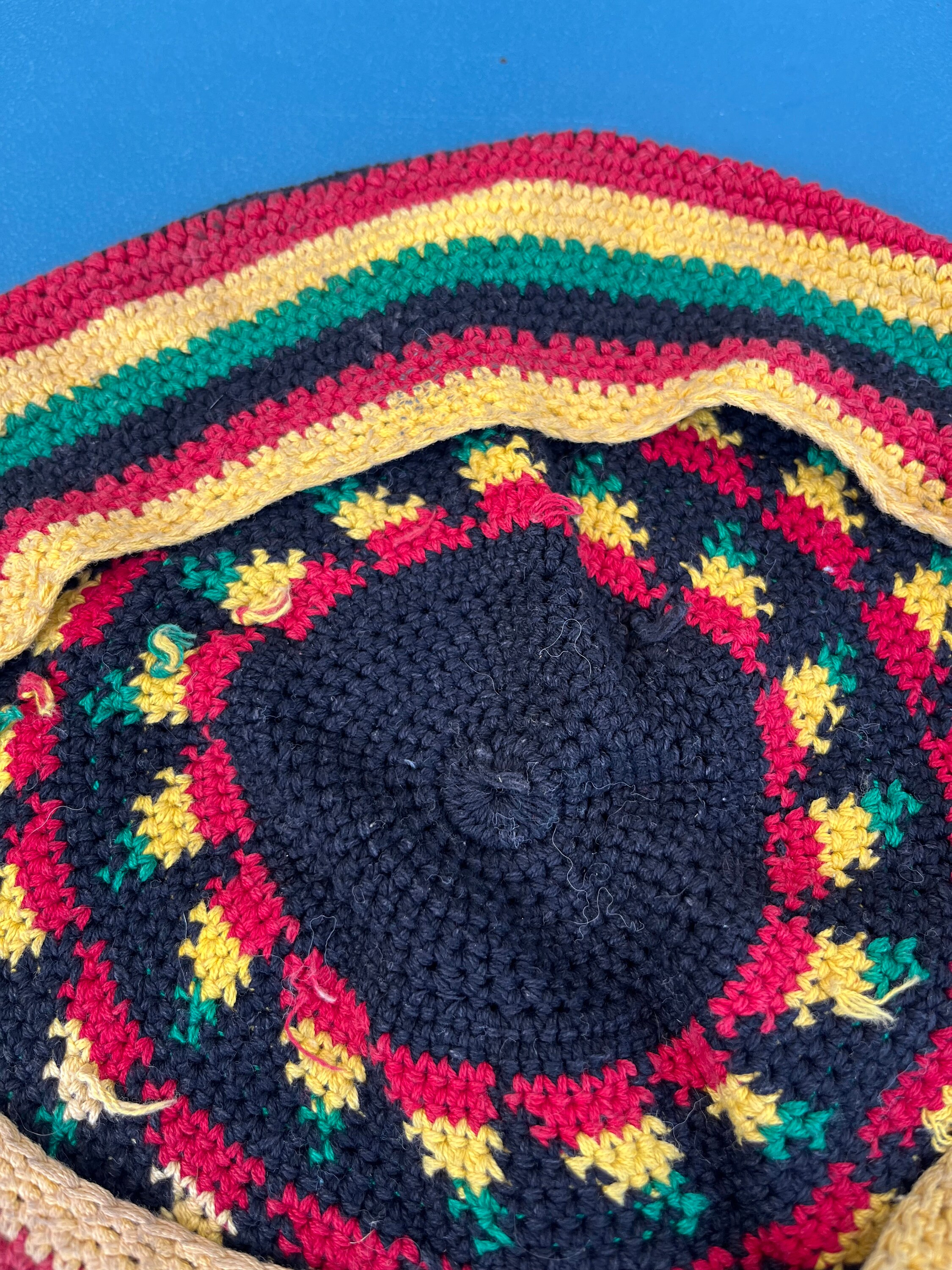 Vtg. RASTA Baret Hat Multicolor 90’s - Etsy