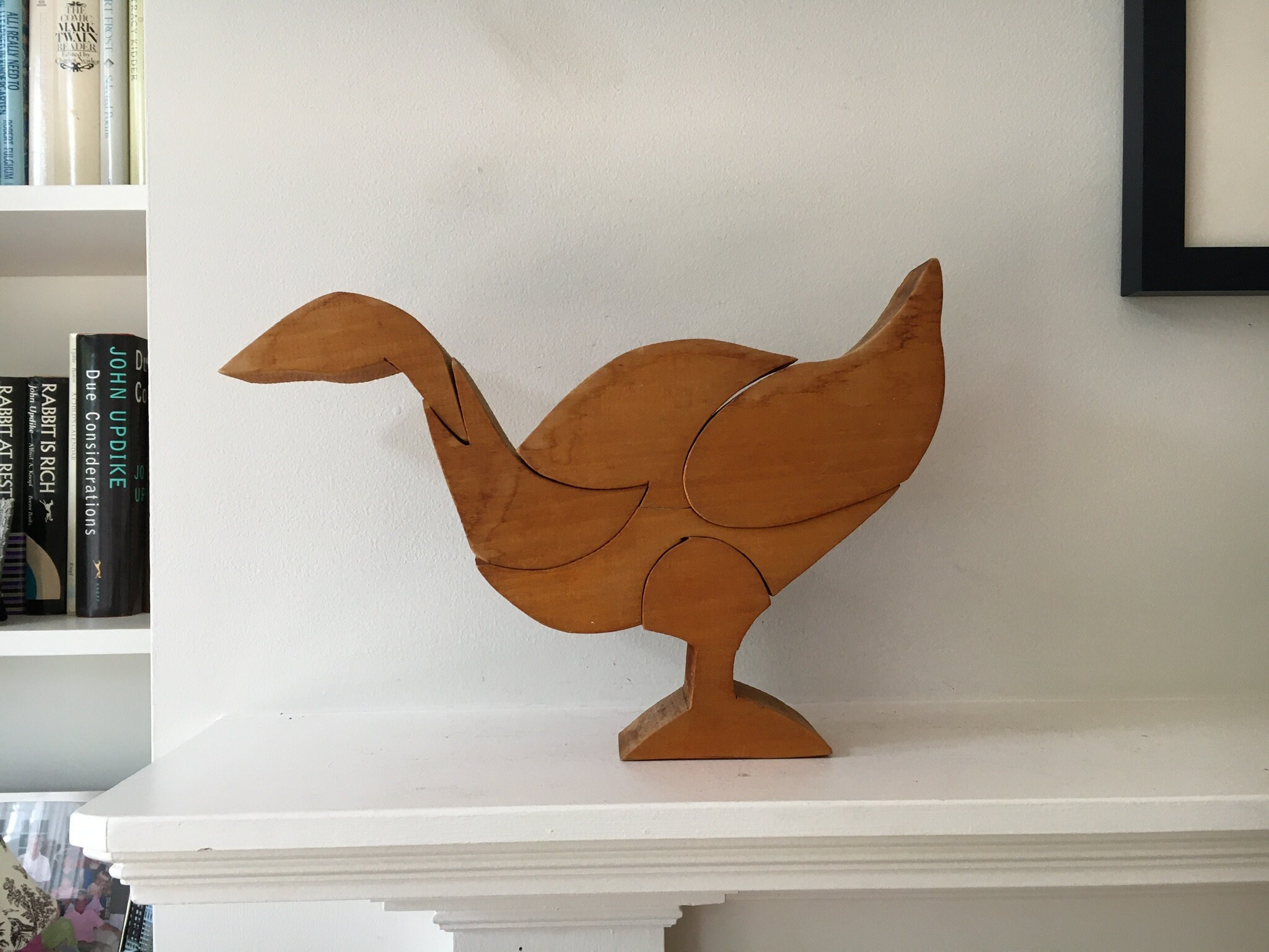 Vintage Hand Made Wooden Puzzle Goose - Etsy UK