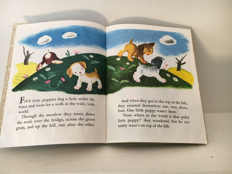 The Poky Little Puppy Golden Book 1970 - Etsy