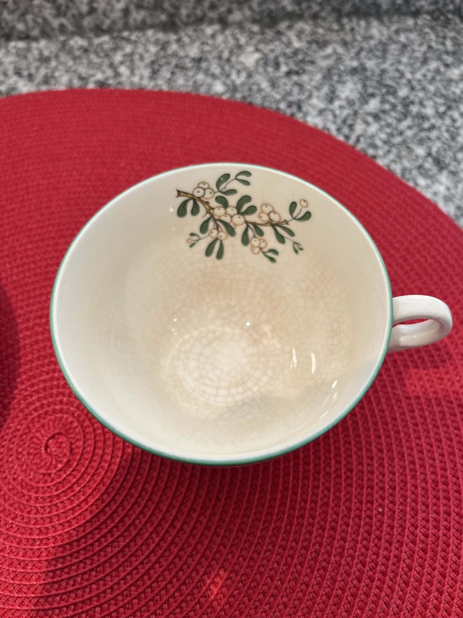 Christmas Tree Cup and Saucer Plummer Ltd. NY - Etsy