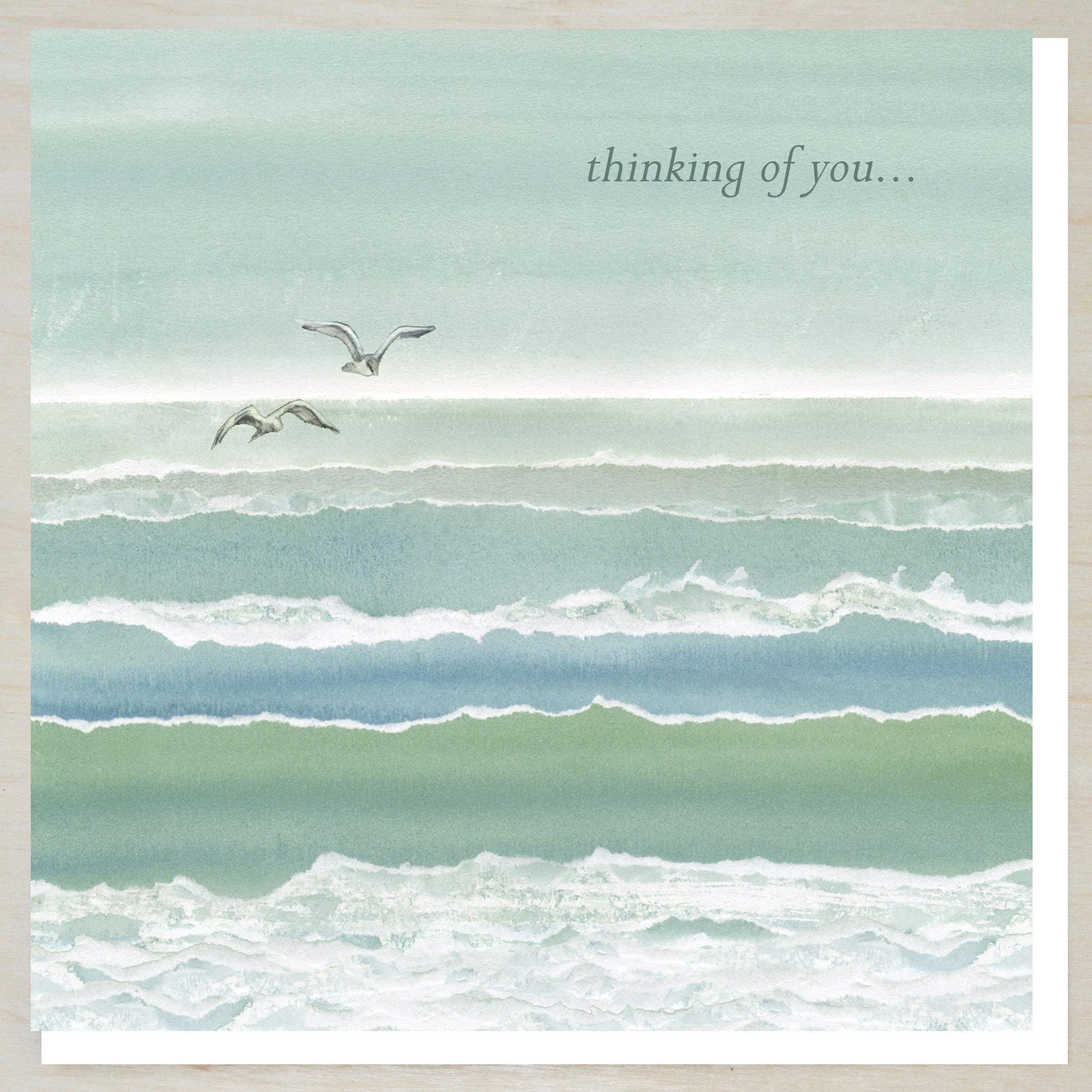 Sympathy Card / Thinking of You Card (sea Mist) - Etsy UK