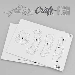 Craft Fish • DIY Papercraft Fish • Print DIY • Template PDF • Handmade ...
