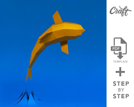 Craft Fish • DIY Papercraft Fish • Print DIY • Template PDF • Handmade ...