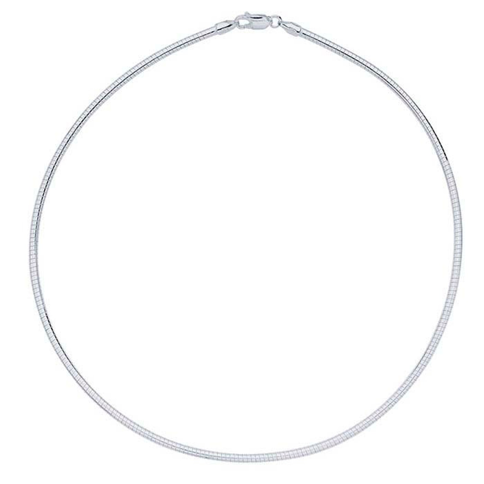 Sterling Silver Round Omega Chain Necklace 1.1mm 1.25mm - Etsy