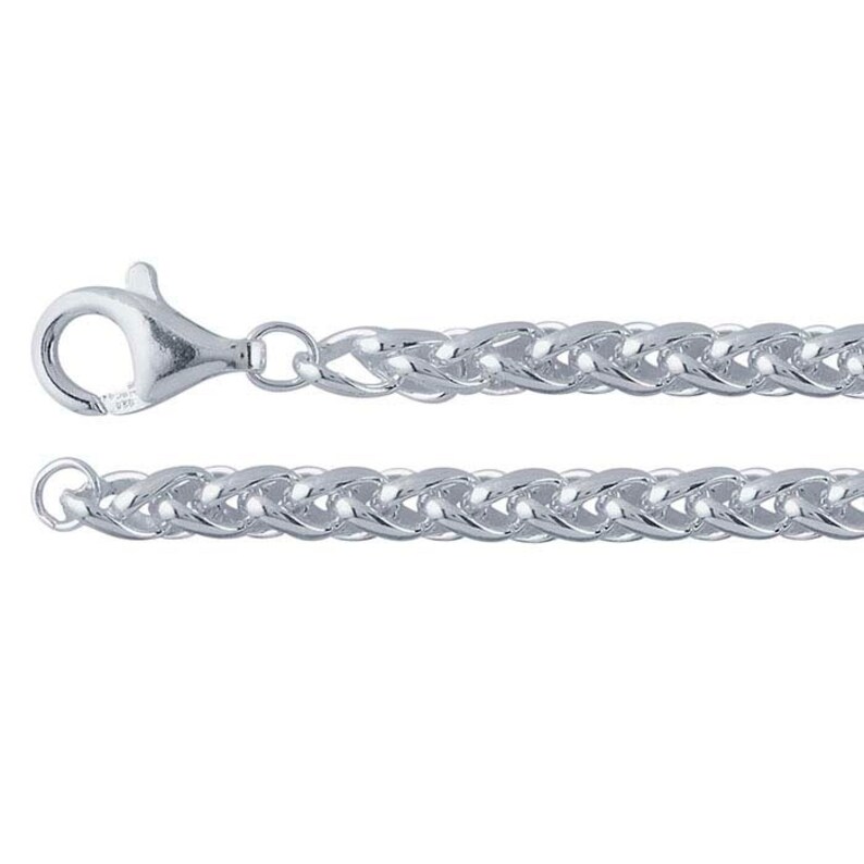 Sterling Silver Wheat Chain Available in 1.1mm 2mm and 4mm - Etsy