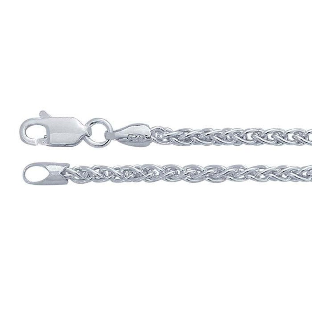 Sterling Silver Wheat Chain, Available in 1.1mm, 2mm, and 4mm Width ...