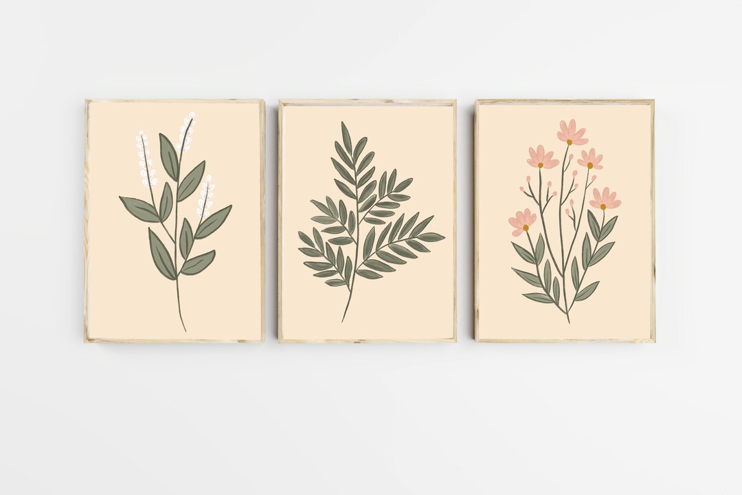 Botanical Print | Boho Wall Decor | Floral Boho Decor | Boho Decor ...
