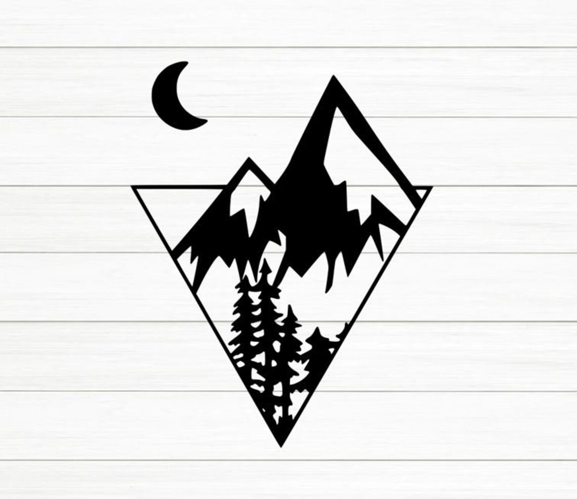 Berg SVG Berge Aufkleber SVG für Cricut SVG für - Etsy Österreich
