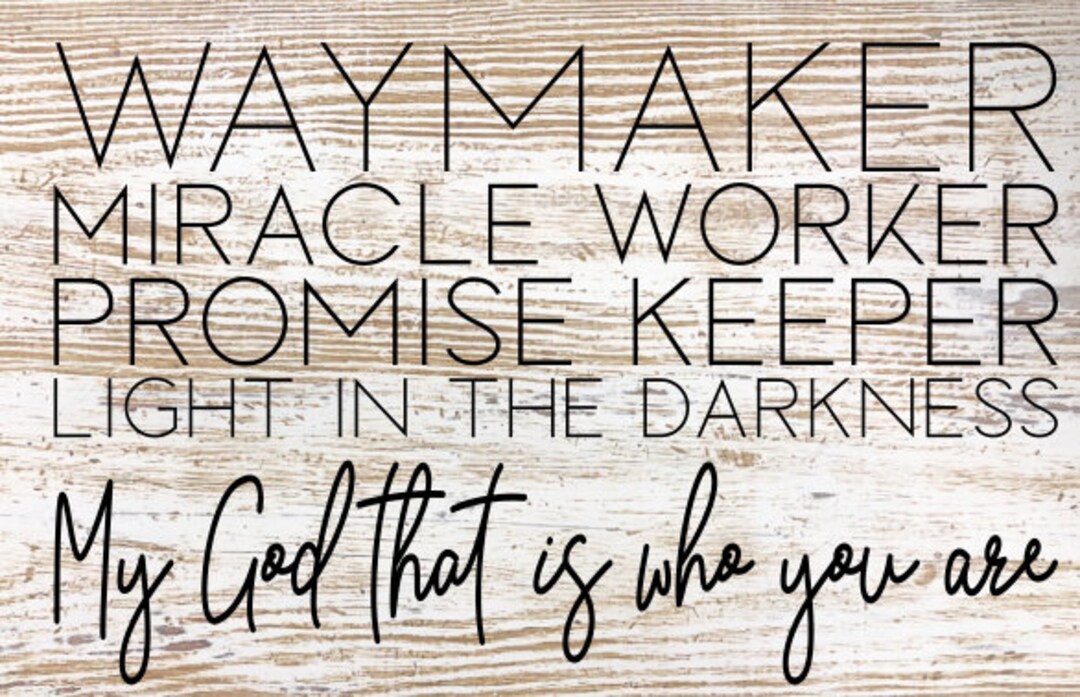 Waymaker SVG | Sign SVG | Christian Sign Svg | Signmaking Svg ...