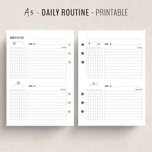 Flylady Daily Routine for Control Journal A5 Printable Planner Insert ...
