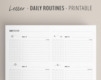 Morning Routine Checklist, Editable A4 Pdf - Etsy