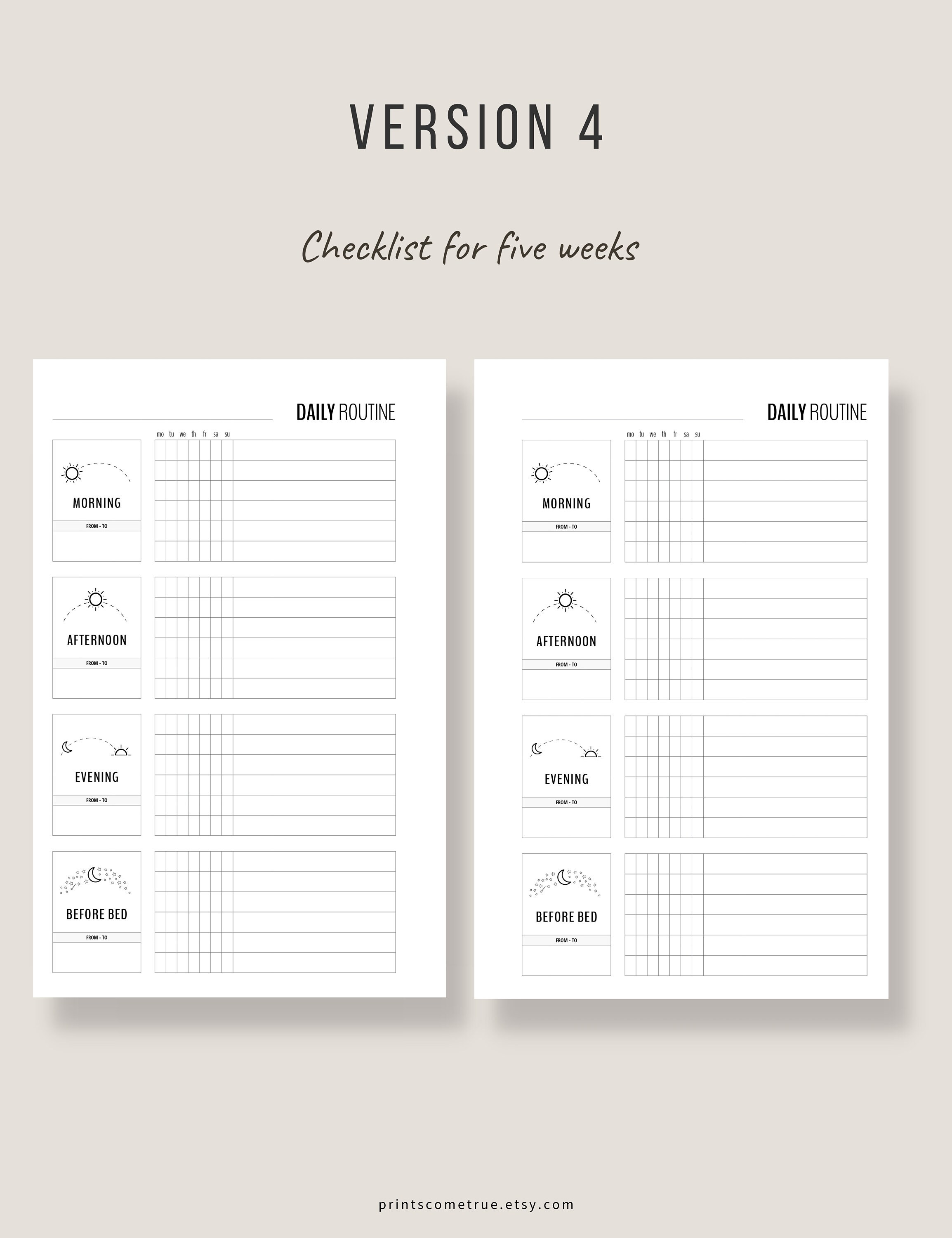 Daily Routine Planner, Flylady Planner, Morning Routine, Cleaning ...