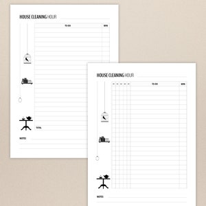 Flylady Cleaning Checklist Home Blessing Hour A5 Printable Planner ...
