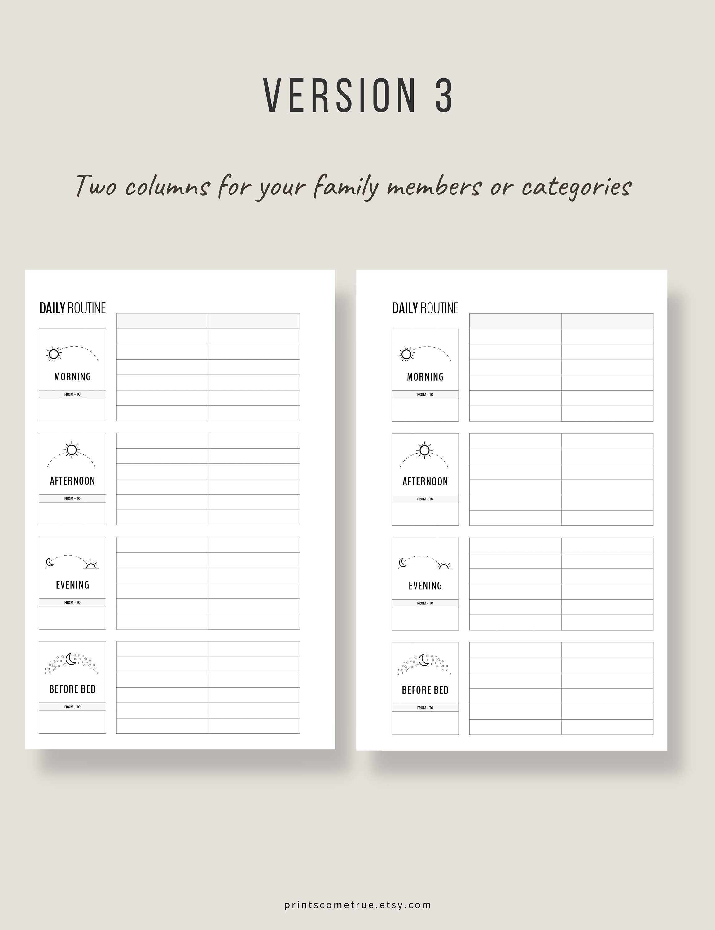 Daily Routine Planner, Flylady Planner, Morning Routine, Cleaning ...