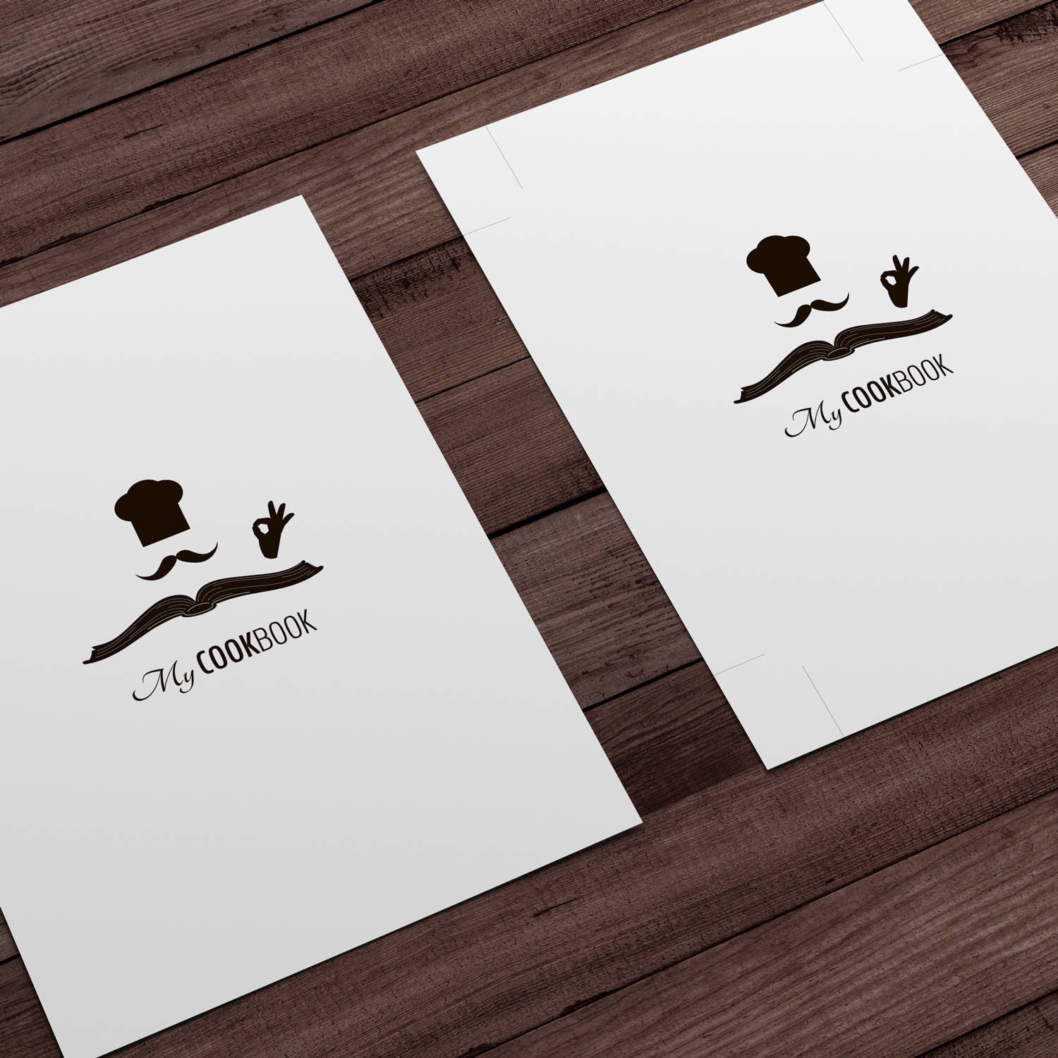 Printable Cookbook Cover and Spine | DIY Recipe Binder Covers ...