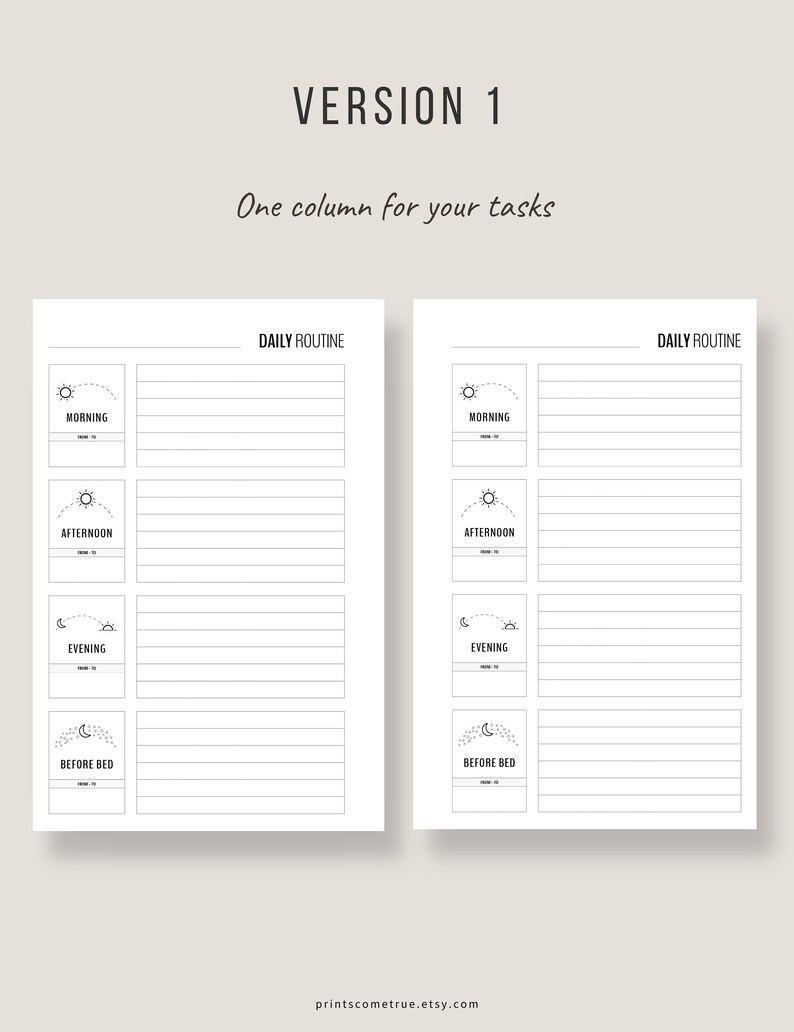 Daily Routine Planner, Flylady Planner, Morning Routine, Cleaning ...