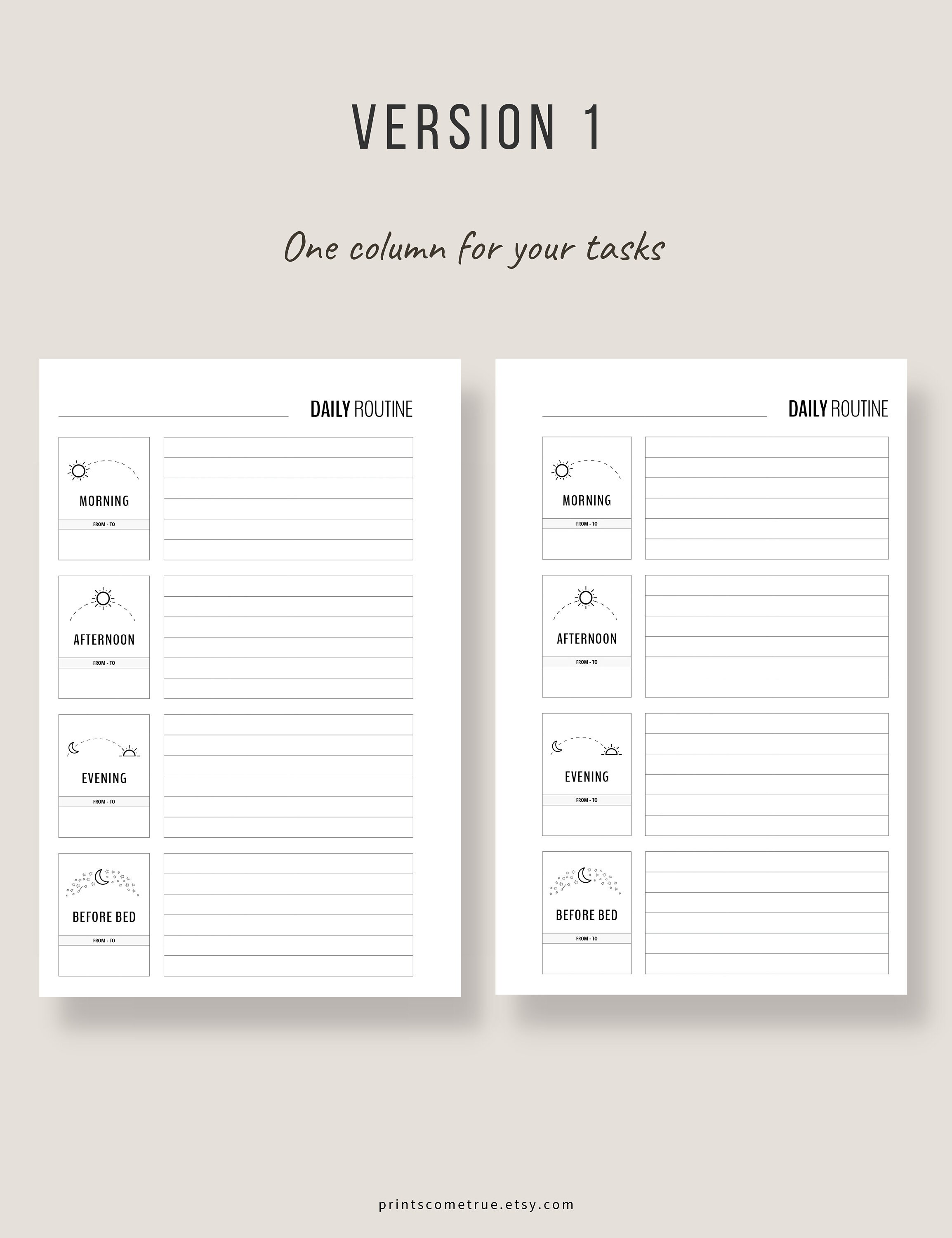 Daily Routine Planner, Flylady Planner, Morning Routine, Cleaning ...