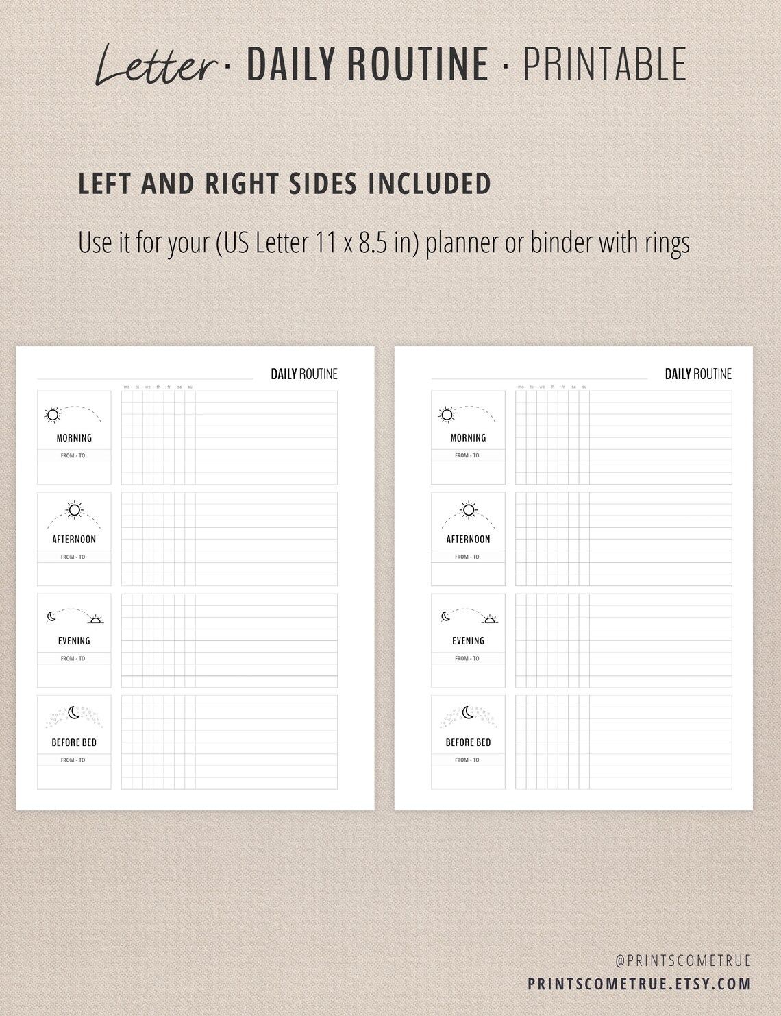 Daily Routine / Flylady Morning Routine Checklist / Habit | Etsy