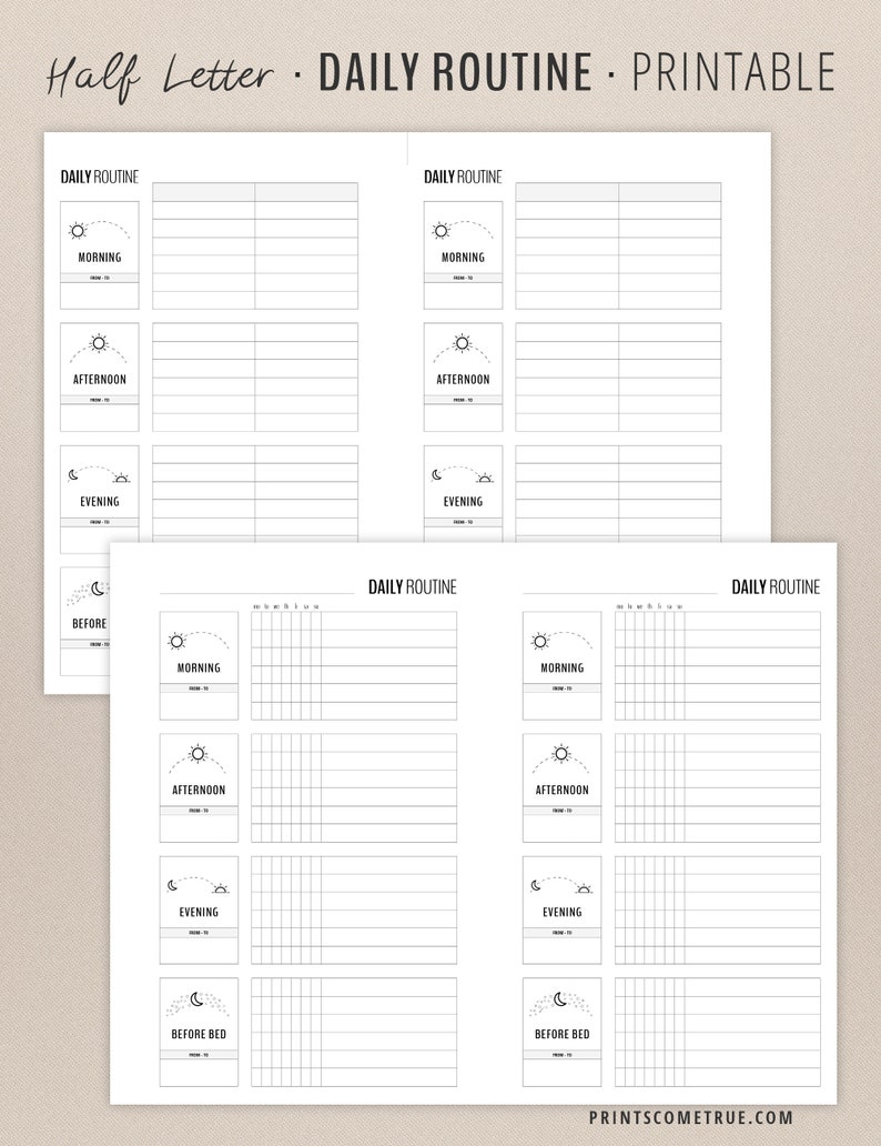 Daily Routine Planner Flylady Planner Morning Routine - Etsy