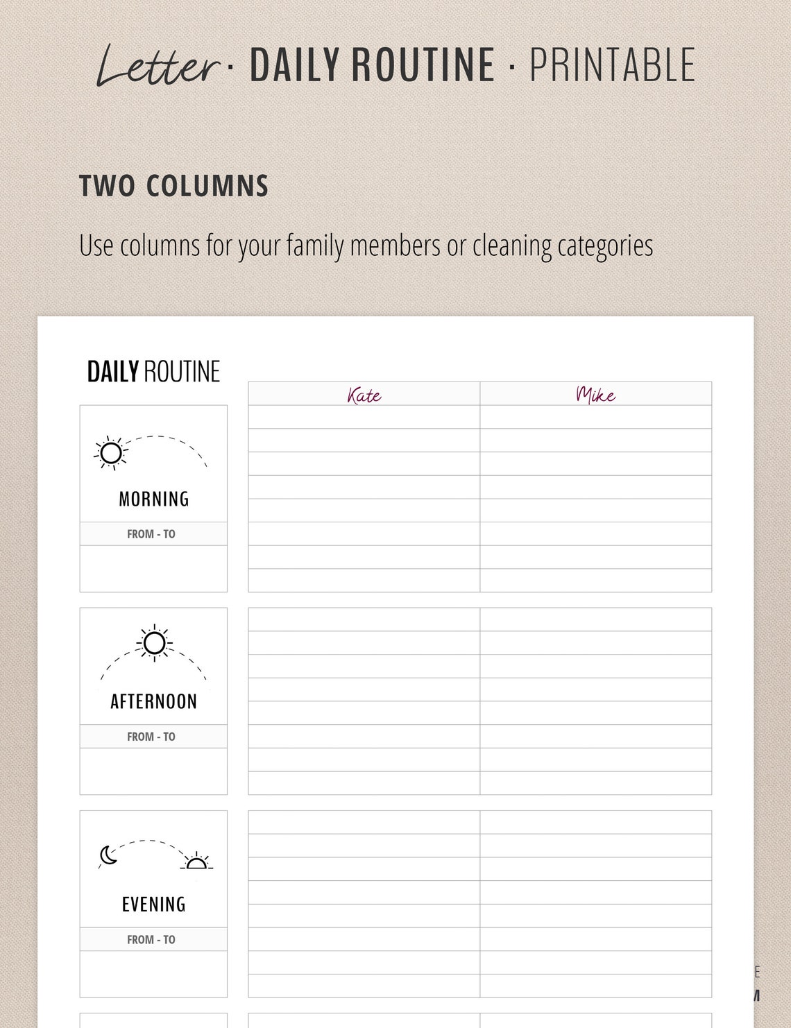 Daily Routine / Flylady Morning Routine Checklist / Habit | Etsy